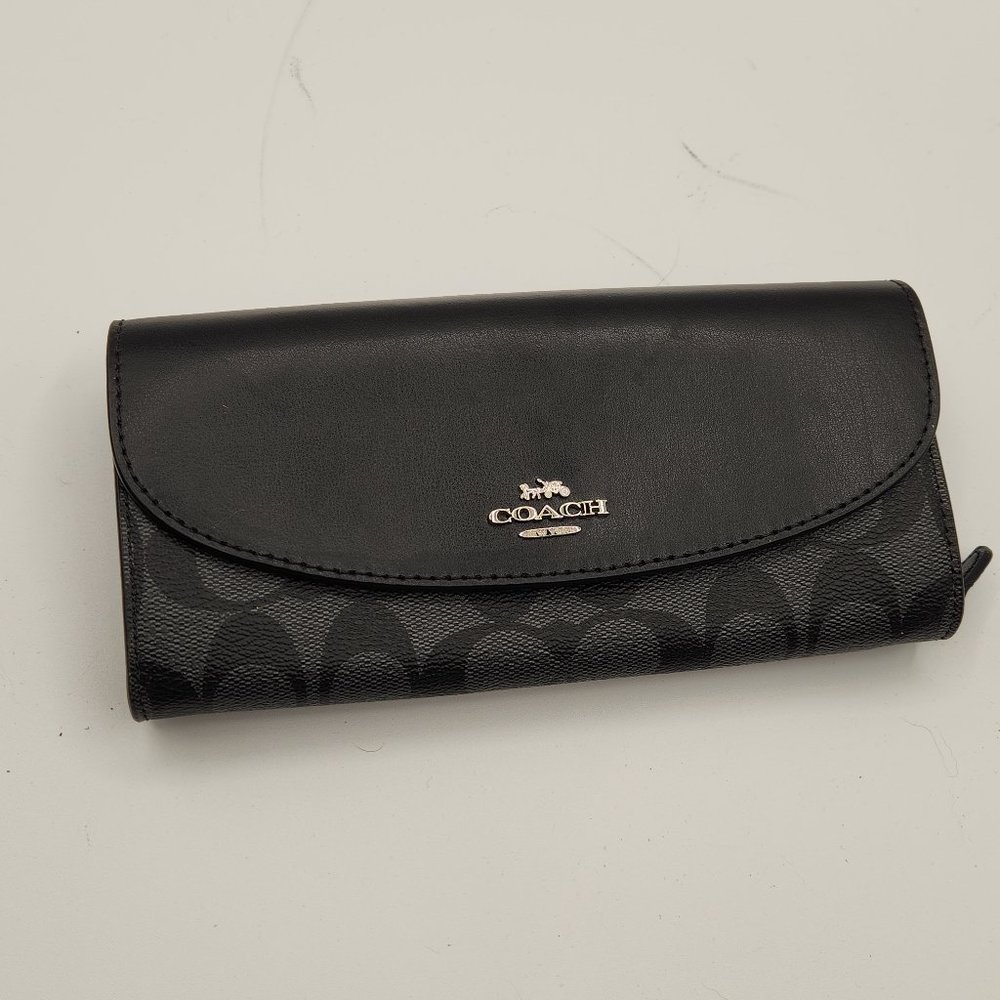 Coach Monogram Envelope Wallet - Gem